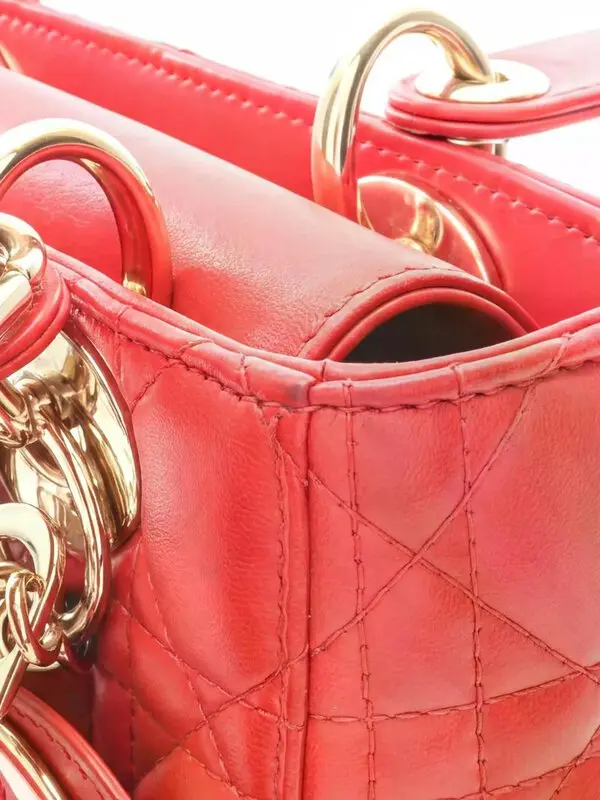 Dior Lady Two-way Leather Handbag