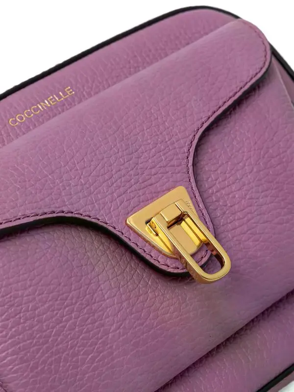 COCCINELLE Grainy Calf Leather Tote Bag