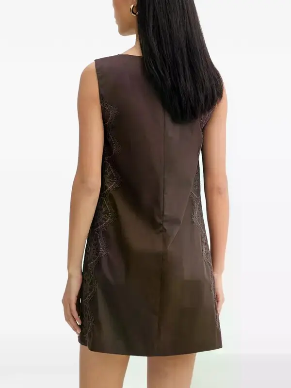 BLUGIRL Lace Trim Sleeveless Mini Dress