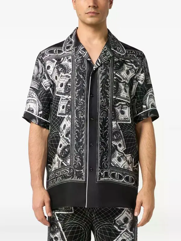 Philipp Plein Skull Dollar-print Shirt