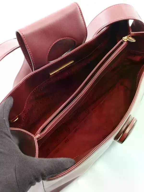 Cartier Bordeaux Calf Leather Shoulder Bag