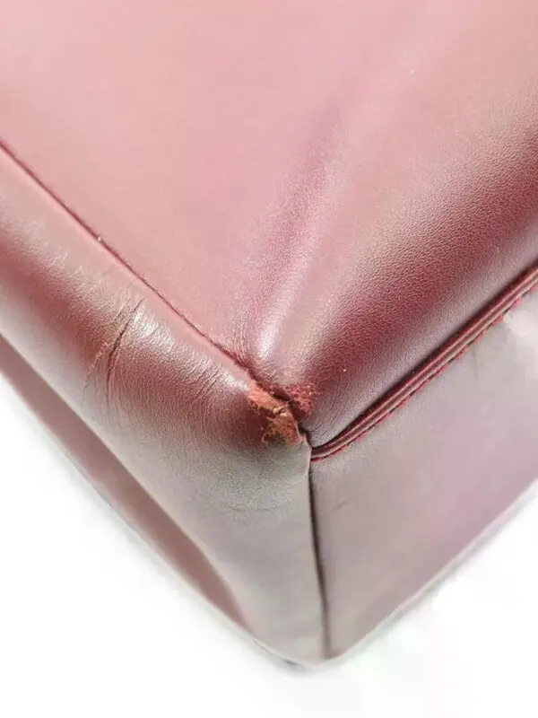 Cartier Bordeaux Calf Leather Shoulder Bag