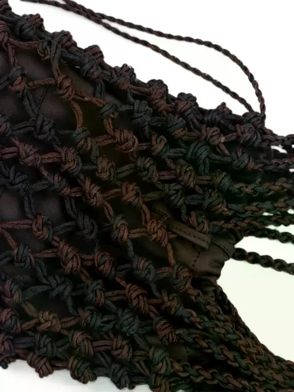ALYSI Knotted Mesh Shoulder Bag