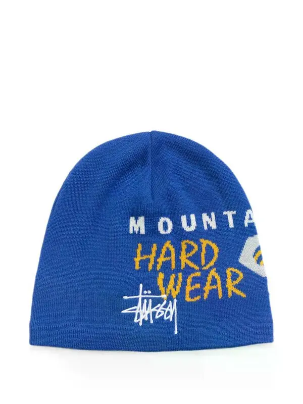StÜssy Caelum Logo Intarsia Hat - Blue