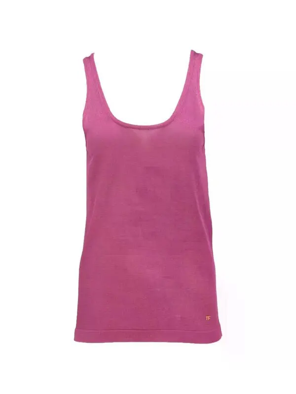 TOM FORD Logo Plaque Tank Top - Pink