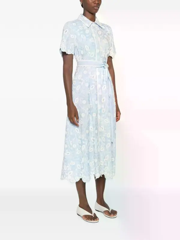 Simkhai Audria Eyelet-embroidered Midi Dress