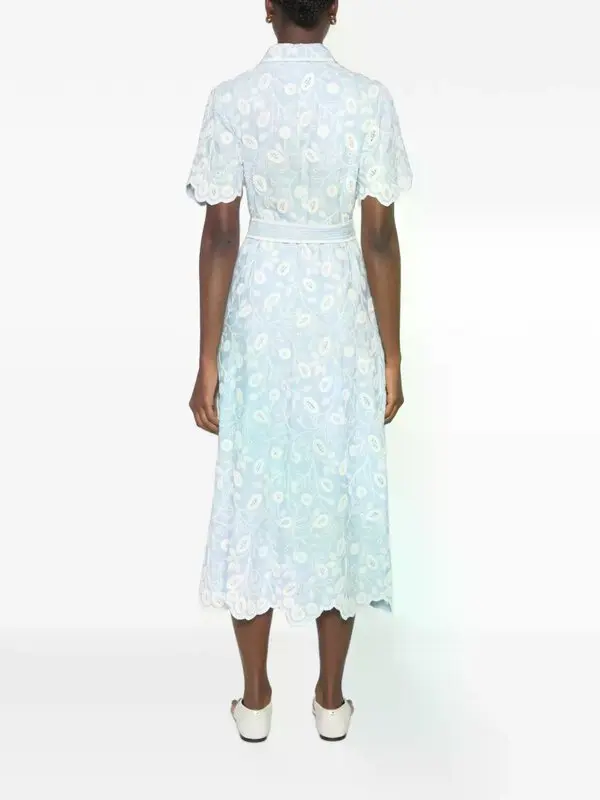 Simkhai Audria Eyelet-embroidered Midi Dress