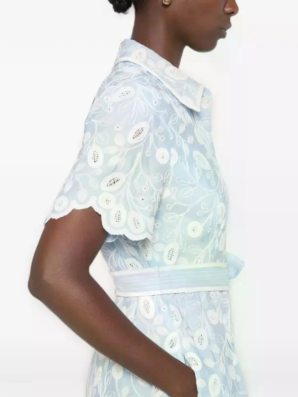 Simkhai Audria Eyelet-embroidered Midi Dress