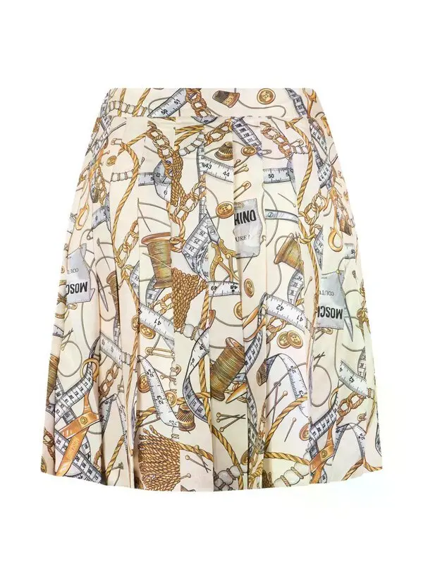 Moschino Graphic Pattern Midi Skirt