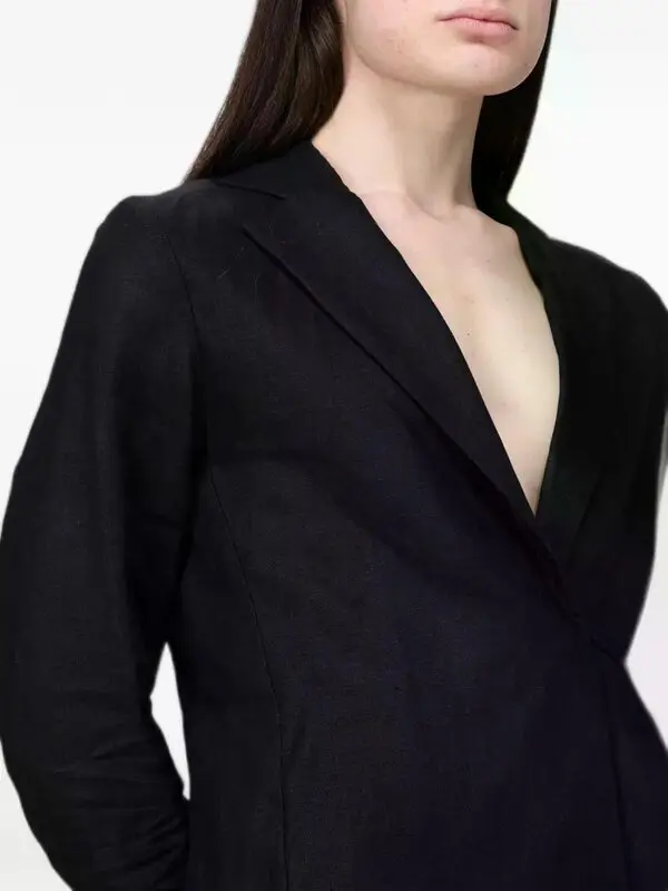 COLMAR Wrap-tie Linen Blazer