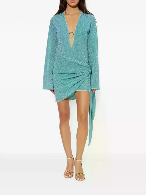 Oseree Lurex Mini Dress