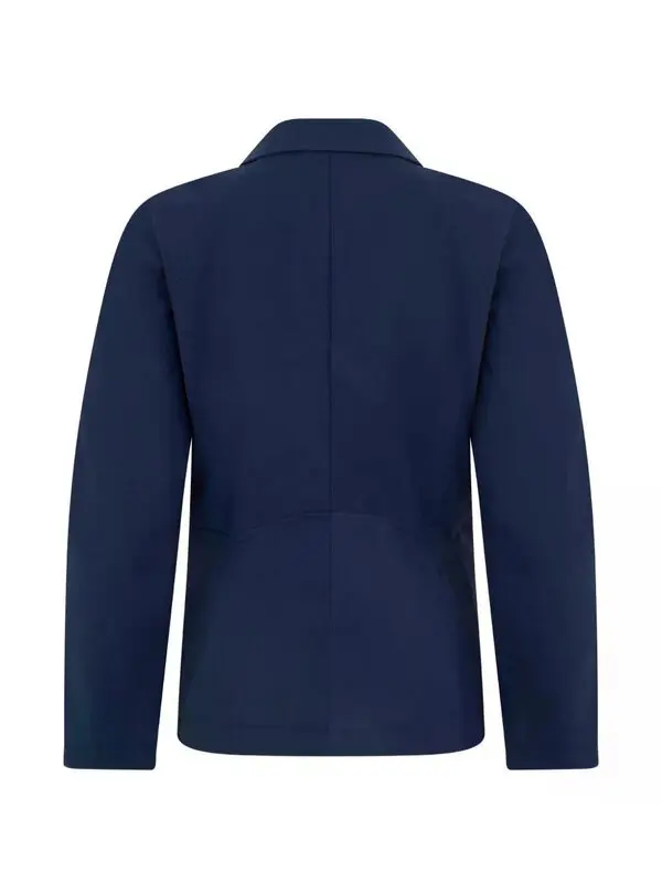 Alberta Ferretti Notched Collar Button-up Jacket - Blue