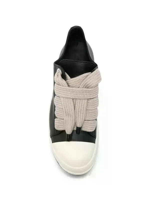 Rick Owens Leather Jumbo-lace Sneakers