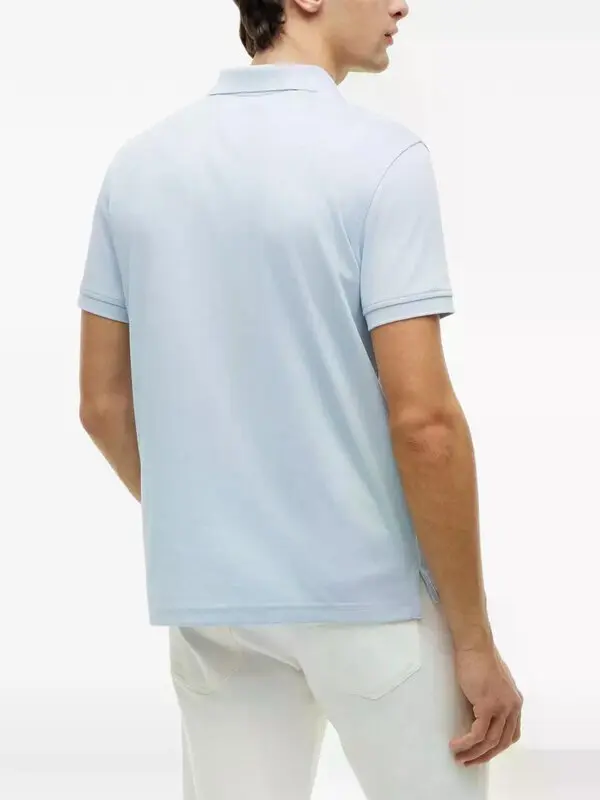 Tommy Hilfiger Zip-fastening Logo-patch Polo Shirt