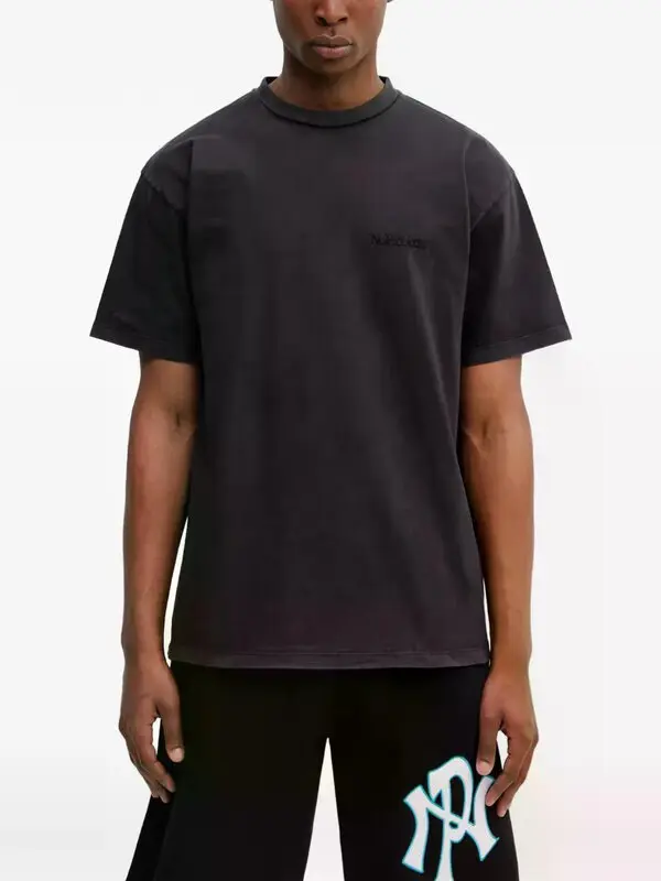 NO PROBLEMO Logo-embroidered Straight T-shirt