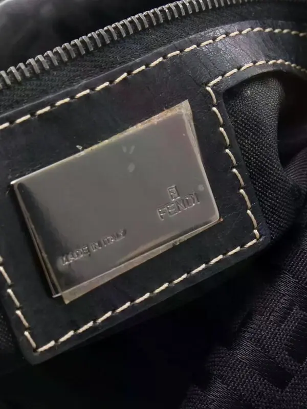 Fendi Zucchino Mamma Baguette Shoulder Bag