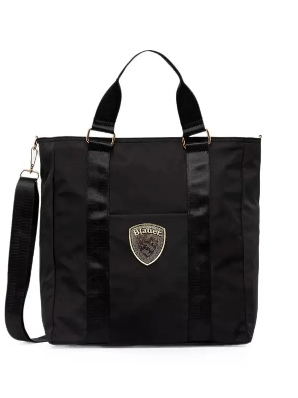 BLAUER. Logo Patch Tote Bag