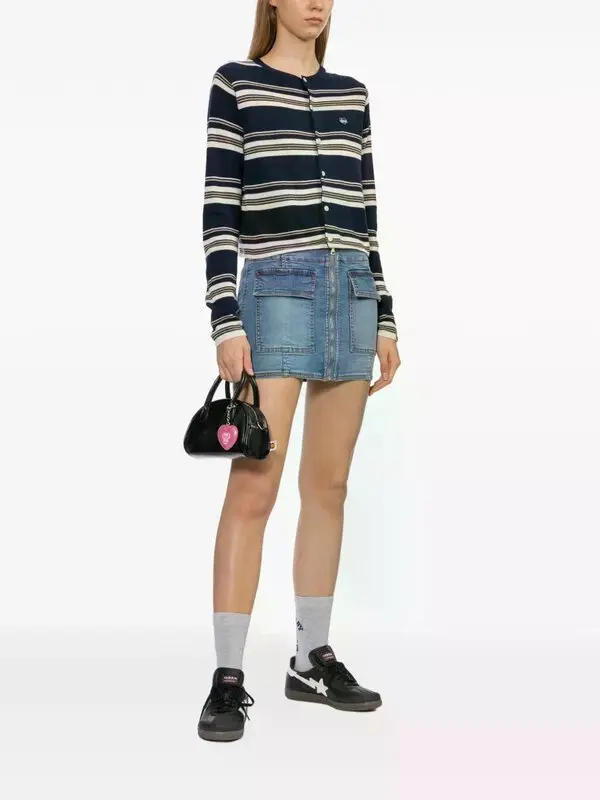 AAPE BY *A BATHING APE Apee™ A Bathing Ape® Logo-patched Denim Skirt