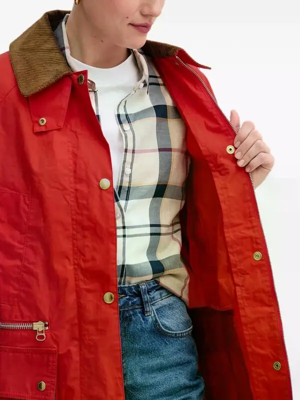 Barbour Corduroy Collar Raglan Sleeve Coat