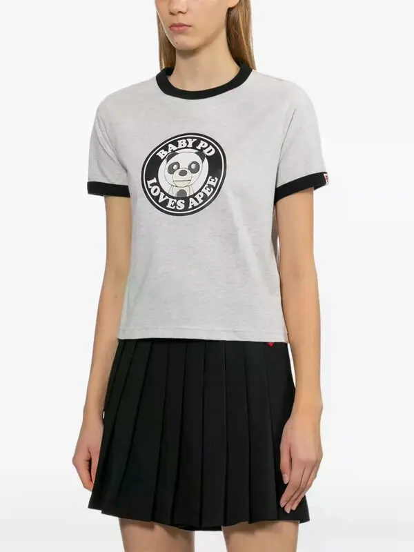 AAPE BY *A BATHING APE Contrast Trim Graphic T-shirt