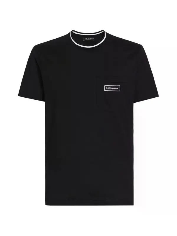 Dolce & Gabbana Logo Patch Cotton T-shirt
