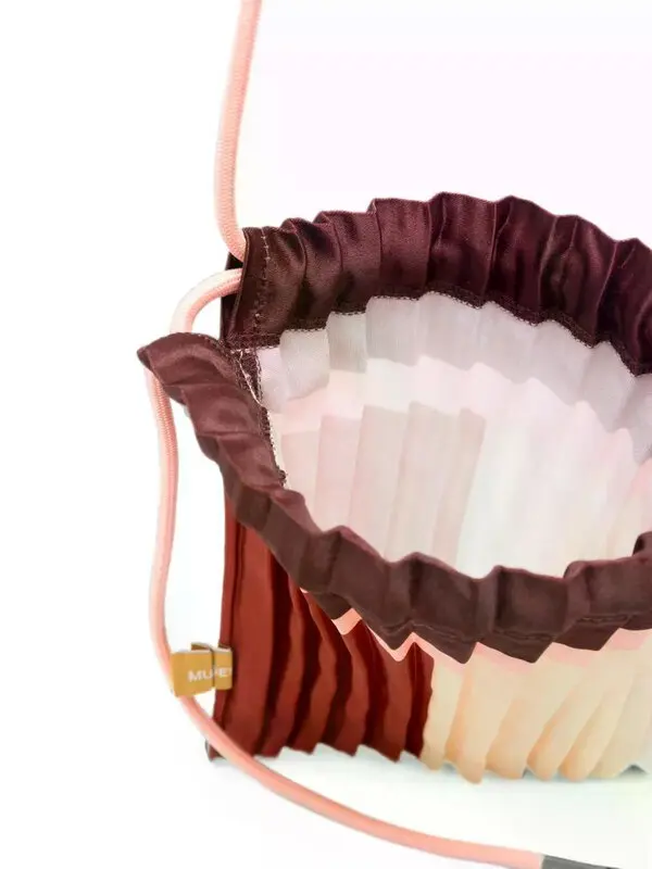 MULTITUDES BAGS Pleated Colour-block Shoulder Bag