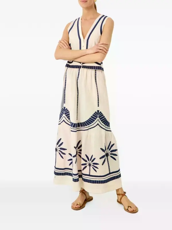 MARIE OLIVER Zahara Embroidered Sleeveless Top