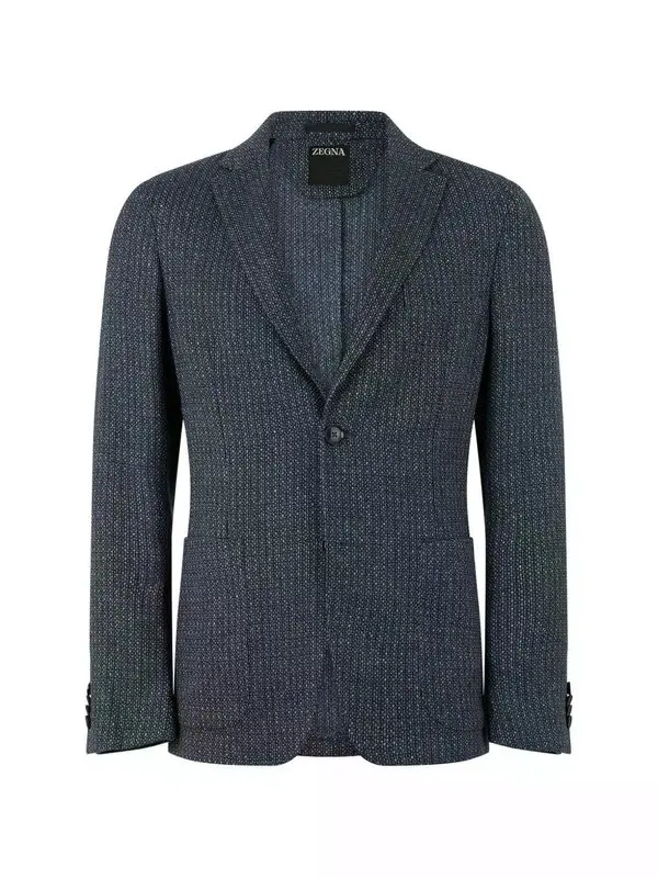 Zegna Textured Single-breasted Blazer