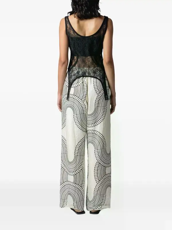 MULLER OF YOSHIOKUBO Spiderweb Sleeveless Tank Top - Black
