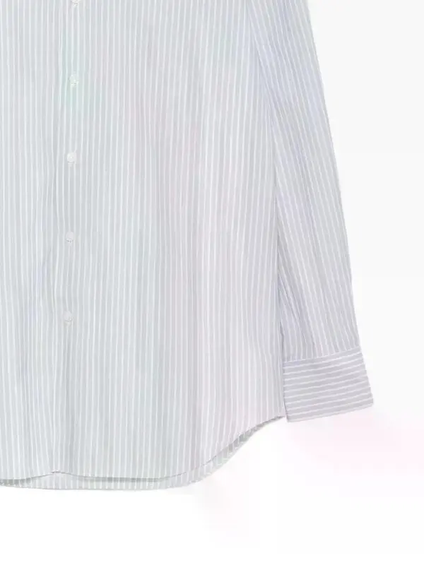 FINAMORE 1925 Vertical-stripe Long-sleeve Shirt