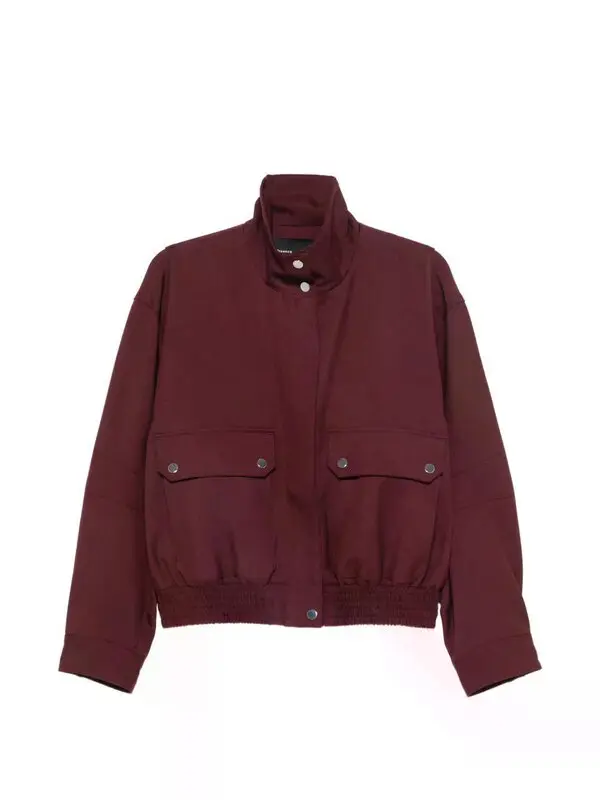 Proenza Schouler Aviva Elasticated-waist Bomber Jacket - Red