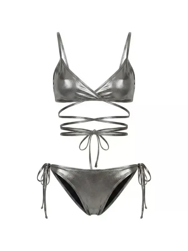 Attico Criss-cross Wrap-around Bikini Set