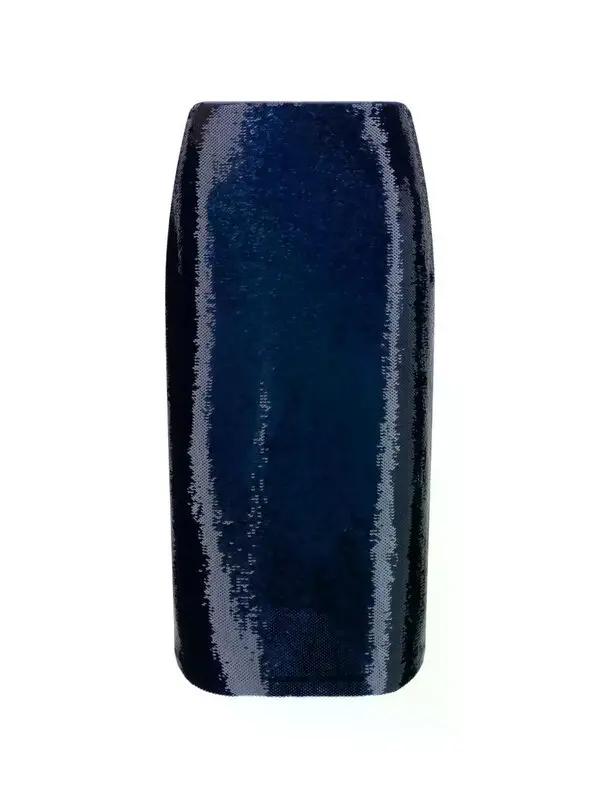 TOM FORD Sequin Embellished Pencil Skirt - Blue