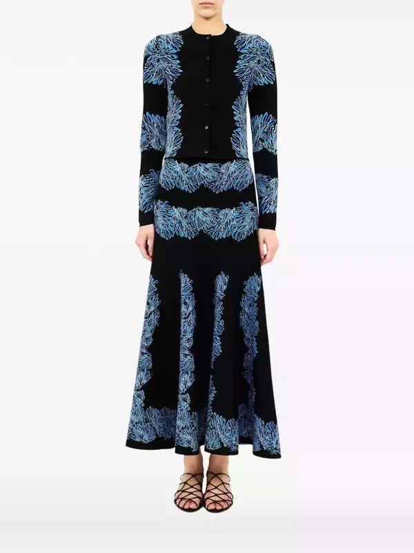 Ulla Johnson Carina Jacquard-knit Cardigan - Black