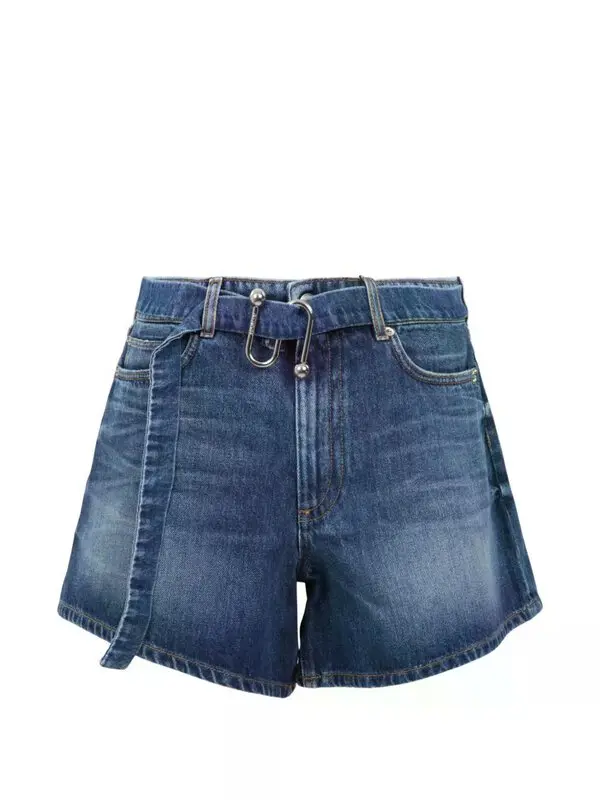 Sportmax Belted Denim Shorts