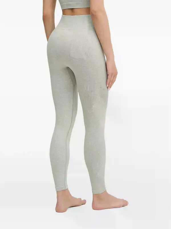 On Ribbed-knit High-waisted Leggings - Green