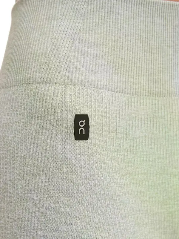On Ribbed-knit High-waisted Leggings - Green