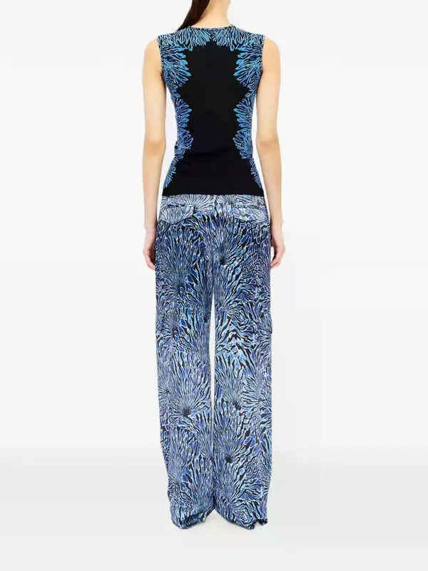 Ulla Johnson Ayli̇n Jacquard-knit Top - Blue