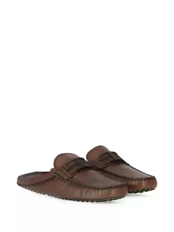 TOD'S T Timeless Leather Loafers