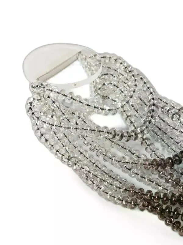 Emporio Armani Ombré Effect Multi-strand Beaded Necklace