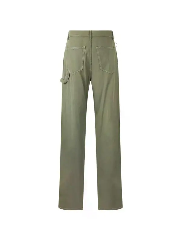 Moschino Contrast-stitch Straight-leg Trousers