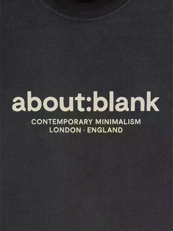 ABOUT:BLANK Logo-print Boxy-fit T-shirt