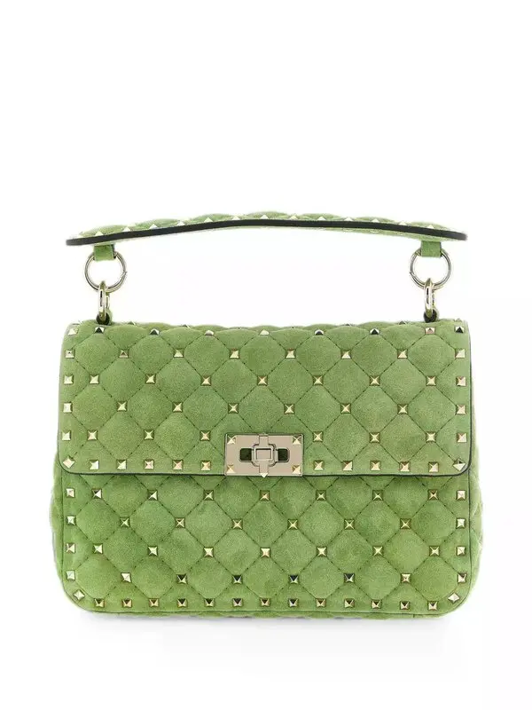 Valentino Garavani Rockstud Spike Quilted Tote Bag - Green