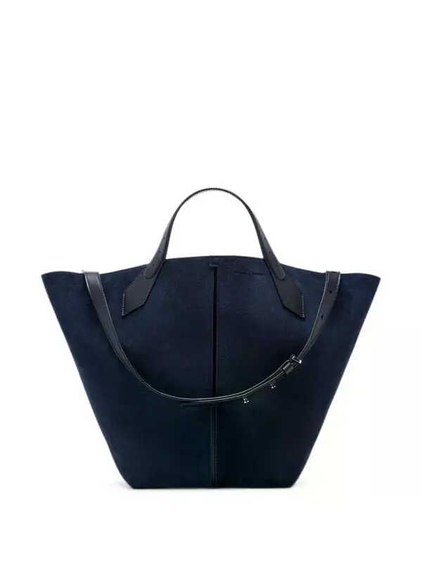 Proenza Schouler Large Chelsea Tote In Soft Suede - Blue