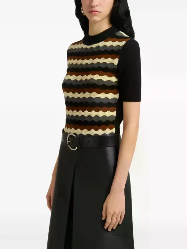 Marni Wool Jumper With 3d Wave Motif