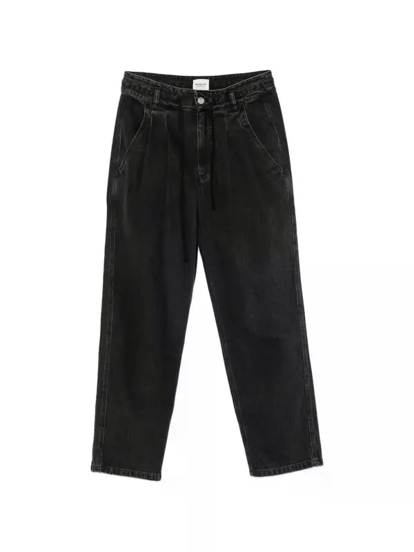 MARANT ETOILE Ilsa Drawstring Jeans - Black