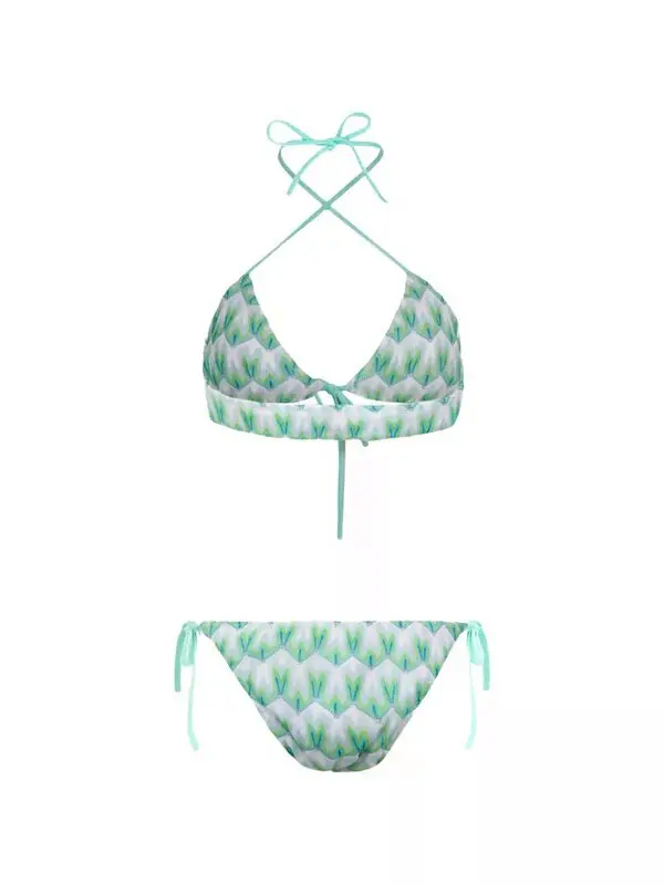 Missoni Zigzag-knit Triangle Bikini