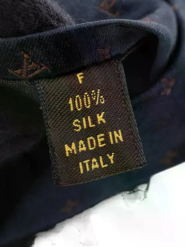 LOUIS VUITTON Monogram Striped Silk Neck Tie