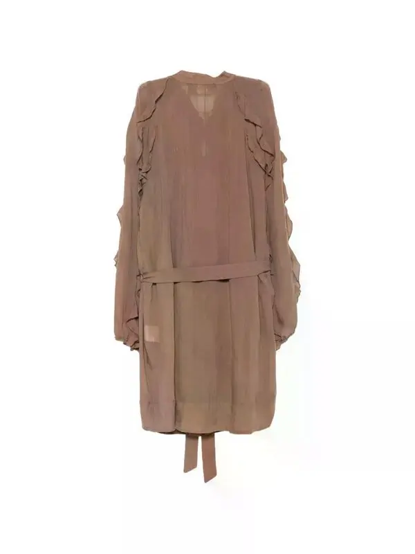 BAZAR DELUXE Ruffled Belted Dress