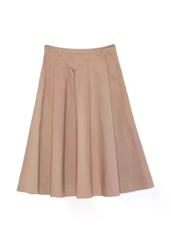 Incotex Belt Loops Pleated Skirt - Neutrals